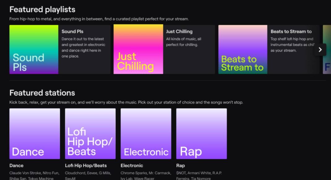 Soundtrack by Twitch adds licensed music to streams - Creator Handbook