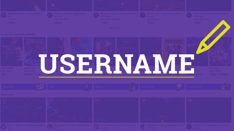 How to change your name on Twitch - Creator Handbook