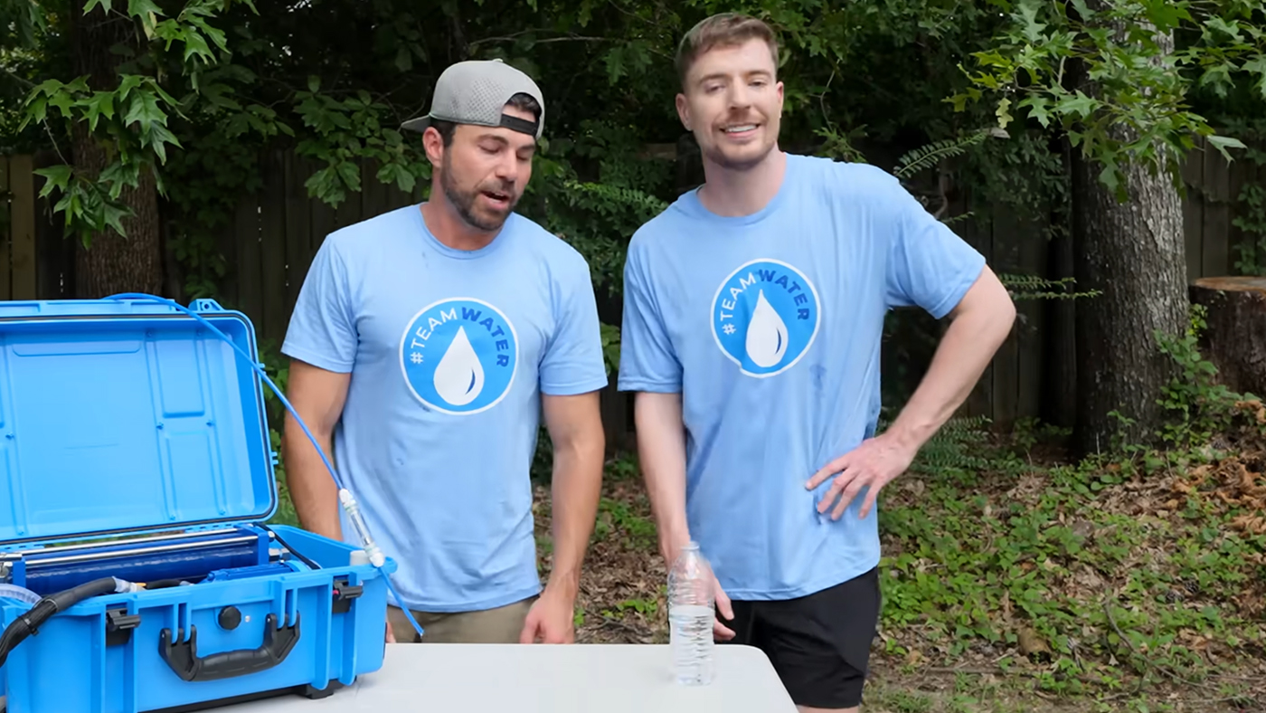 MrBeast and Mark Rober launch #TeamWater to tackle global water crisis ...
