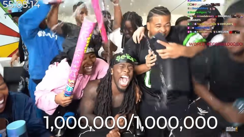 Kai Cenat becomes first Twitch streamer to hit 1 million active subscribers during “Mafiathon 3 ...